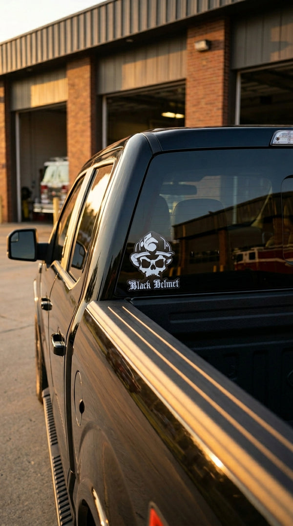 Classic Skull Logo Decals (3-Pack) – Black Helmet