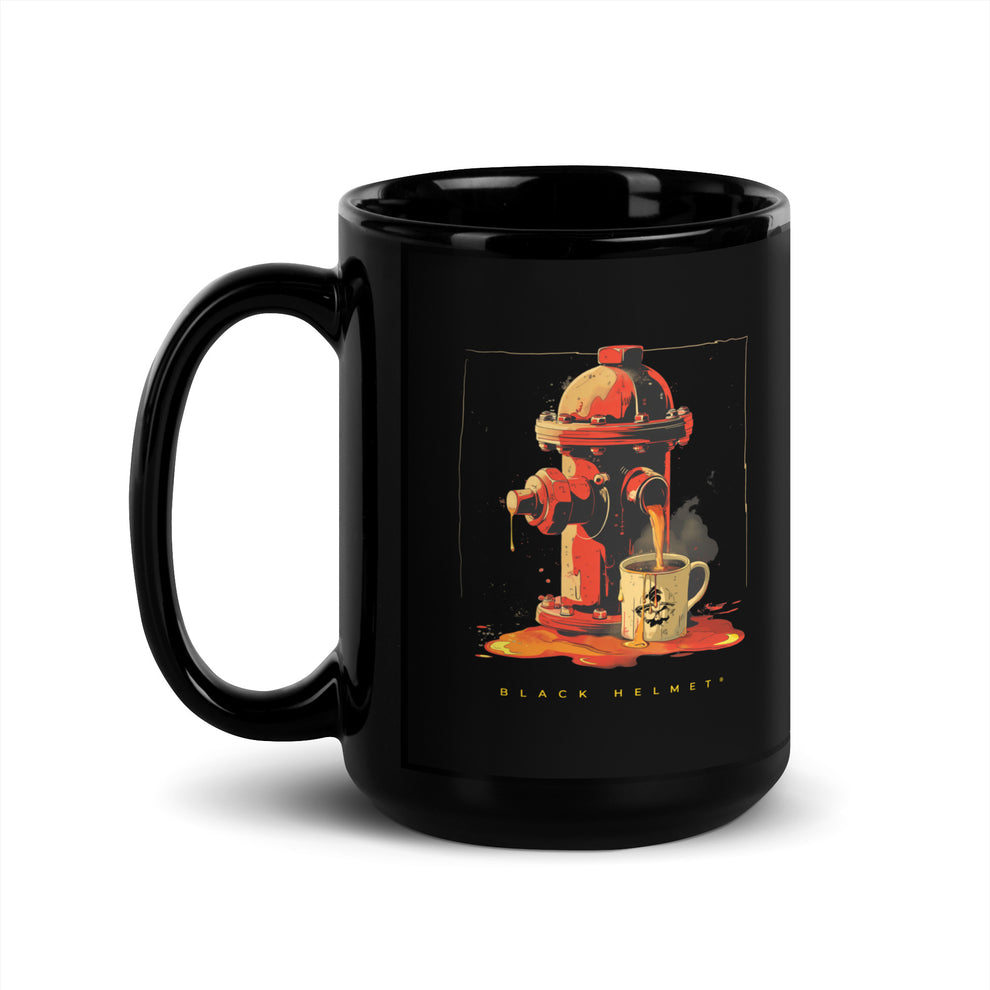 Plug Brew XL Coffee Mug (15 oz) – Black Helmet